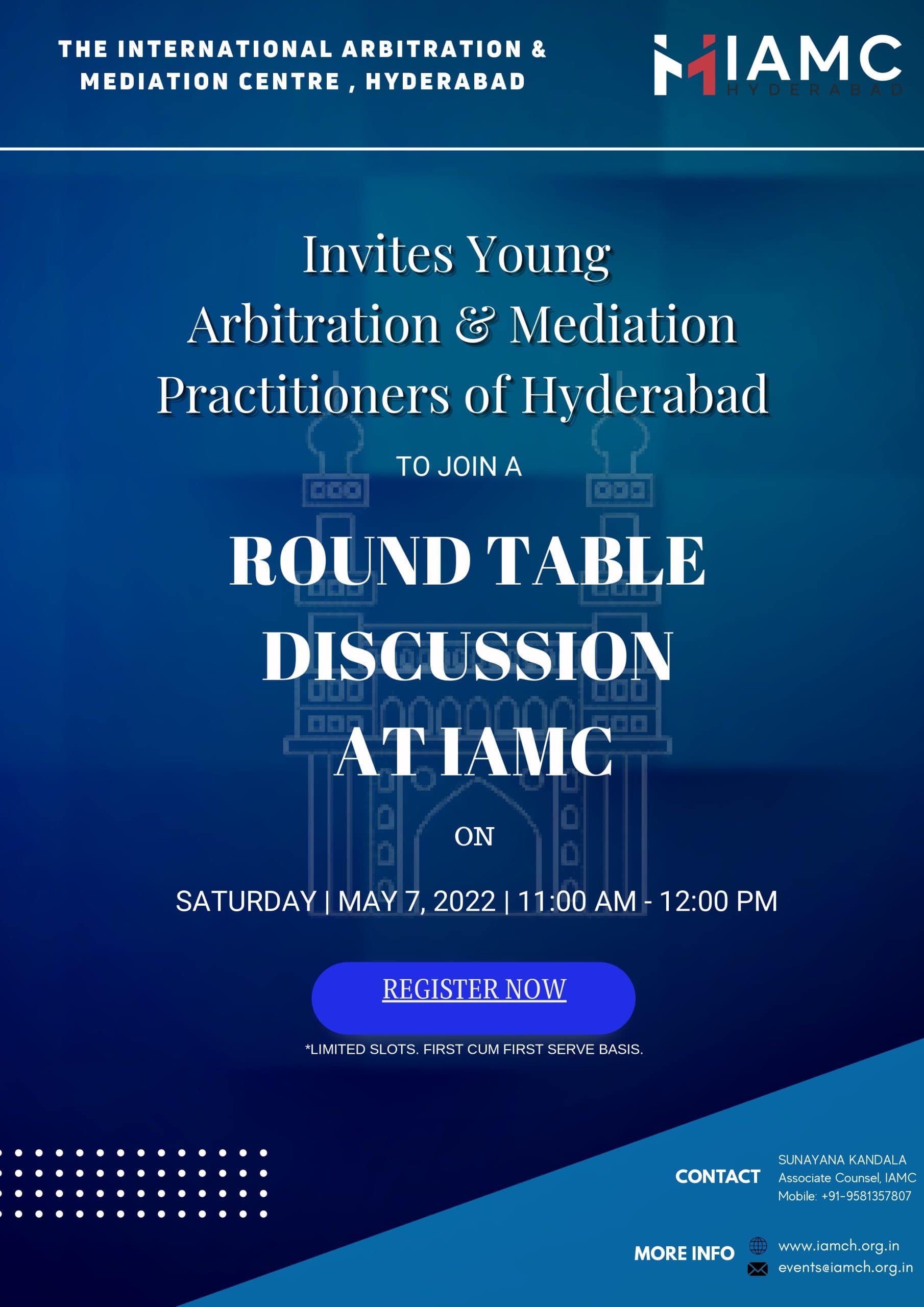 Round Table Discussion - International Arbitration and Mediation Centre